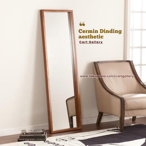 Jual Cermin Kaca Aesthetic Frame PREMIUM Tebal Full Body Kaca Gantung ...