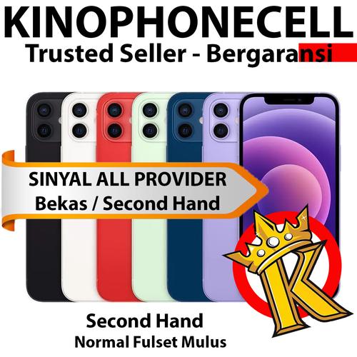 Jual iphone 12 64gb 128gb 256gb Bekas Second Mulus 64 128 256 gb Apple 12 - 12 256, Black ...