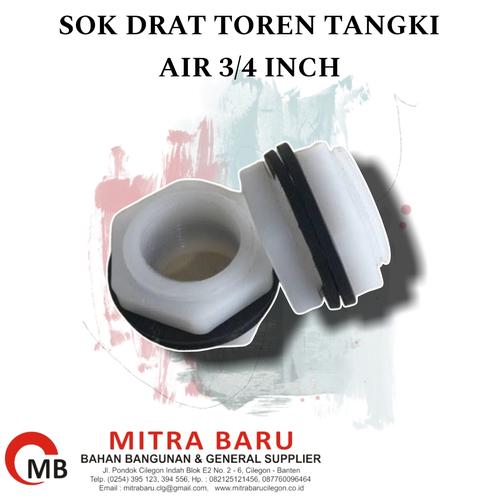 Jual MUR / FLOK TOREN TANKI AIR / SOK DRAT TOREN TANKI AIR 3/4" INCH ...