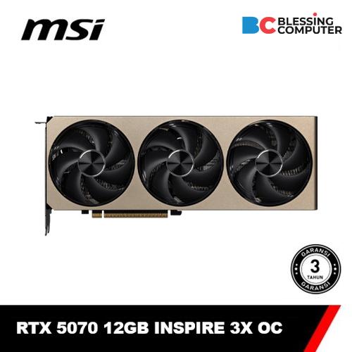 Promo VGA MSI RTX 5070 12GB INSPIRE 3X OC GDDR7 192bit 912-V532-017 Cicil 0% 3x - Kota Denpasar ...