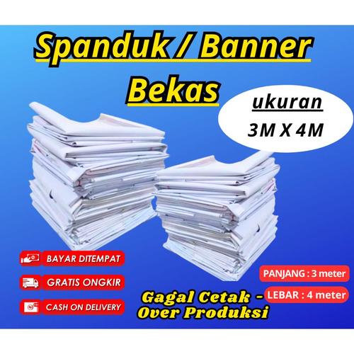 Jual Spanduk Atau Banner Bekas / Gagal Cetak Ukuran 3m X 4m - Jakarta ...