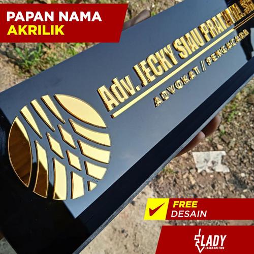 Jual Papan Nama kantor Papan nama akrilik Papan nama meja Papan nama ...