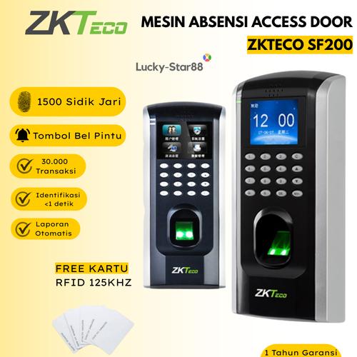 Jual Mesin Absensi Sidik Jari Fingerprint ZKTECO SF200 Access Door | Mesin Absensi Kartu RFID ...
