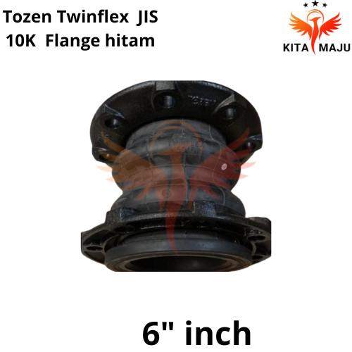Jual Flexible Rubber joint Tozen 6" inch Twinflex JIS 10K Flange hitam ...