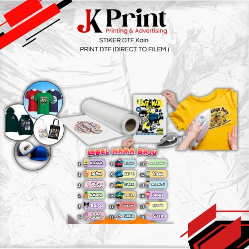 Jual IMARAH - Sticker Nama Label Printing Untuk di Kain / Kaos Sablon ...