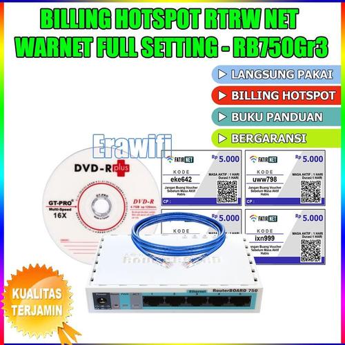 Jual Paket Billing Usaha Hotspot Rt Rw Net Warnet Sistem Voucher Full ...