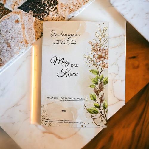 Jual Blangko Undangan Kosong Pernikahan Erba BLANKO MURAH Simple 2407 ...