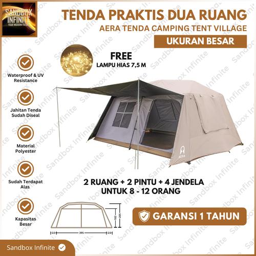 Promo Tenda Camping Tent Village Besar 8-12 Orang Semi Otomatis ...