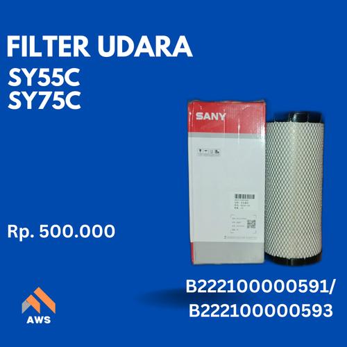 Jual Saringan udara hawa sany sy55c sy75c, filter udara sany55c ...
