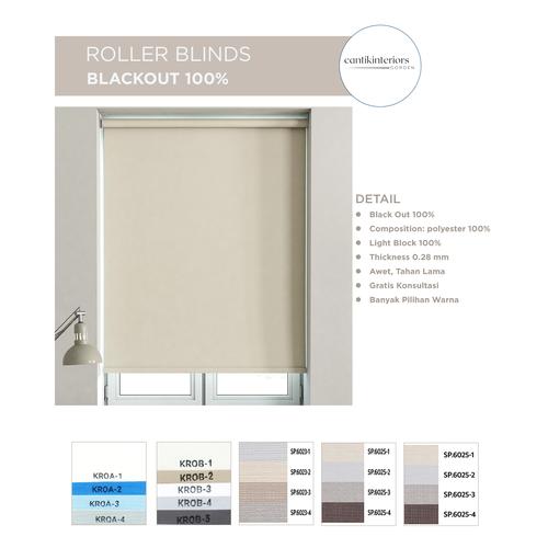 Jual Tirai Roll Blind Blackout Roller Blind Tirai Gulung Custom Ukuran ...