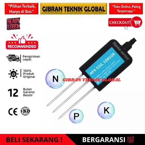 Jual RS485 Soil NPK Sensor nitrogen phosphorus Potassium tester 3 in 1 ...