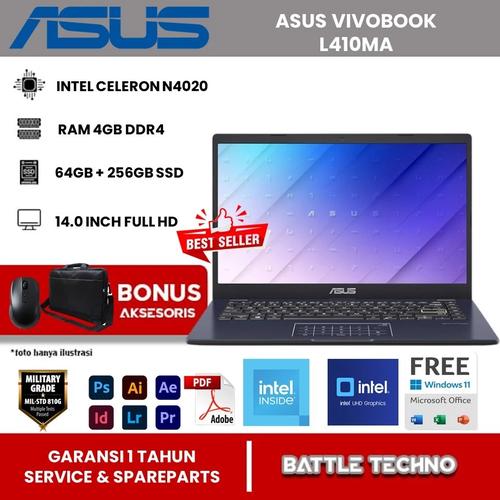 Jual Promo Laptop Asus Vivobook L410ma Intel N4020 4gb 64gb 512gb Fhd Black - Jakarta Selatan ...