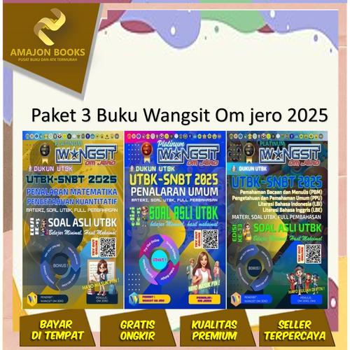 Jual Buku Wangsit UTBK SNBT OM JERO 2025 ( paket 3 buku ) - Jakarta Barat - Amajon Buku | Tokopedia