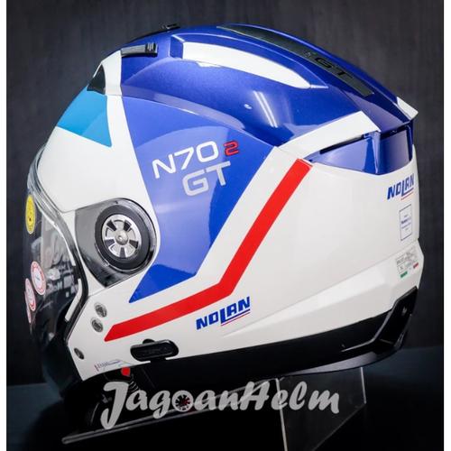 Jual Helm white N 702 - NOLAN HELM N70.2 GT GLARING N-COM #50 | METAL ...