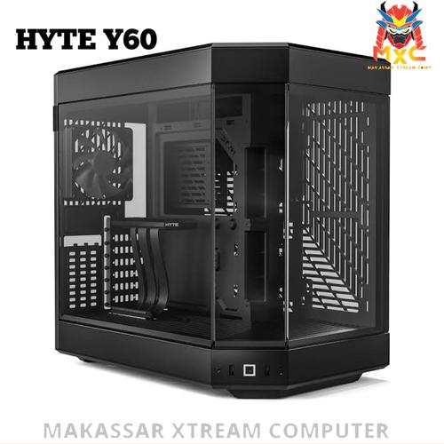 Jual Casing Hyte Y60 Pitch Black - Modern Aesthetic Dual Chamber ATX ...