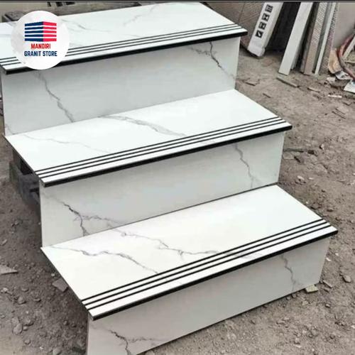 Jual granit tangga custom double bevel motif Crara ukuran 30x80 20x80 ...