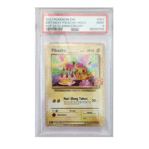 Jual PSA 9 Birthday Pikachu 007/025 PCP 25th Anniversary 2021 Pokemon Indonesia - Kota Makassar ...