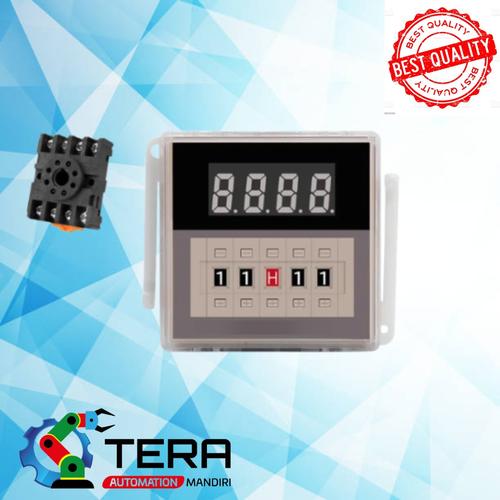 Jual DH48S-2Z Timer Digital Time Delay Relay DH48S 2Z 220V dan Socket ...