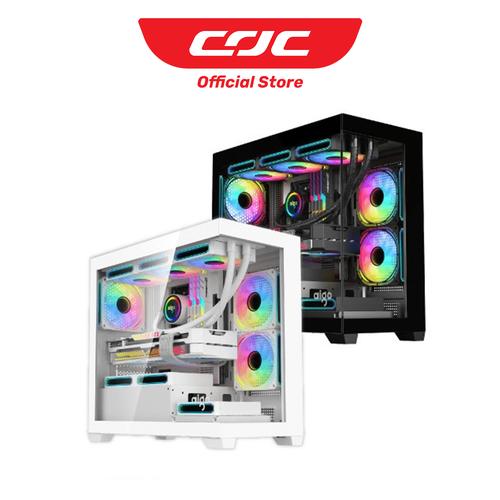 Promo AIGO C218M M-ATX PC Case + 3 ARGB Fan - Hitam Cicil 0% 3x ...