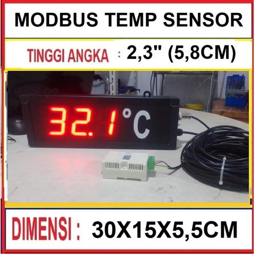 Jual Display 7 segment Modbus sensor Temperatur and Humidity Ruangan ...