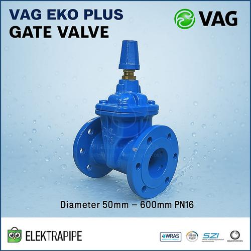 Promo Gate Valve VAG Eko Plus DCI Resilient Seated Non-Rising Stem PN16 ...
