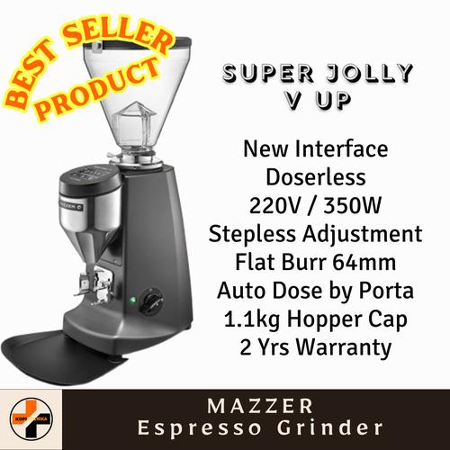 Jual Espresso Grinder Mazzer Super Jolly V UP Doserless New Interface ...