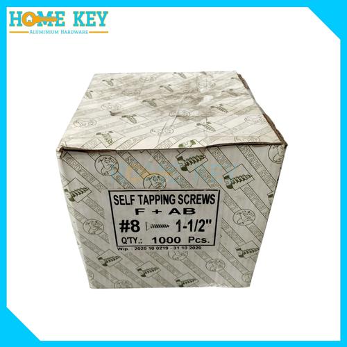 Jual FAB #8X1-1/2" Sekrup, Baut Tapping FH Moon Lion Kepala Rata, Obeng ...