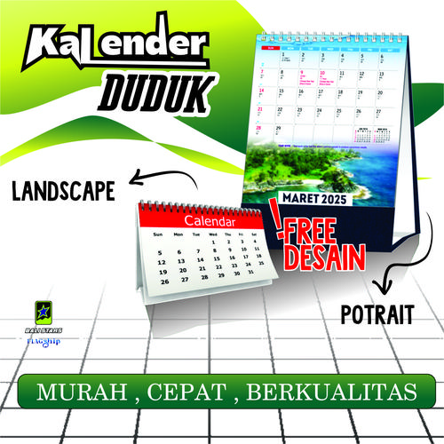 Jual CETAK KALENDER MEJA/KALENDER DUDUK FULL COLOR CUSTOM SIZE A4,A5,F4 ...