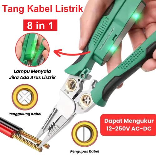 Jual Tang Kabel Tespen Multifungsi 8in1 Kupas Potong Crimping Jepit ...