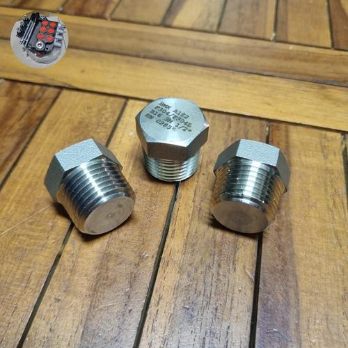 Jual Plug 1/4" inch NPT Class 3000 Stainless 304 // Hex Plug NPT ...