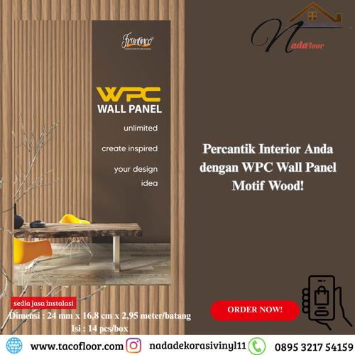 Jual Wpc wallpanel frantinco - wpc Wood Panel motif kayu panjang 2,95 ...