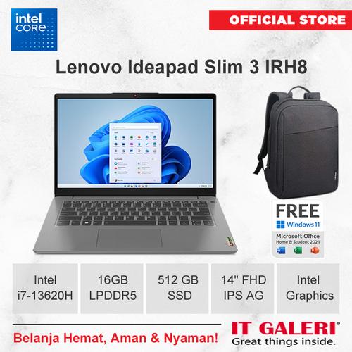 Jual Lenovo IdeaPad Slim 3 14IRH8 (Core i7-13620H/16GB/512GB SSD/14″ FHD IPS/Win 11 Home+OHS ...