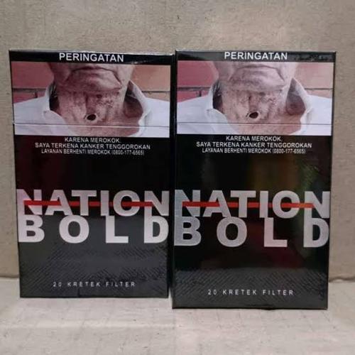 Jual Rokok nation bold isi 20 kretek filter per slop ( isi 10 bungkus ...