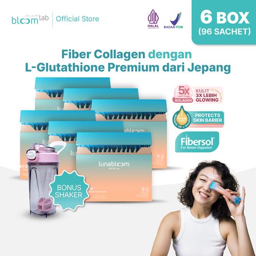 Promo [BONUS EXTRA MERCHANDISE] 6 BOX BloomLab 30-Day Wellness Pack Fiber Drink + Collagen (isi ...