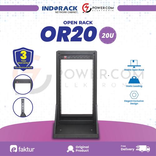 Jual Indorack Open Rack 20U Rack Server 19" OR20 Rak Server 19" - Kota ...
