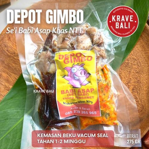 Jual Termurah Depot Gimbo Sei Bigul Babi Asap Khas NTT 275 Gram ...