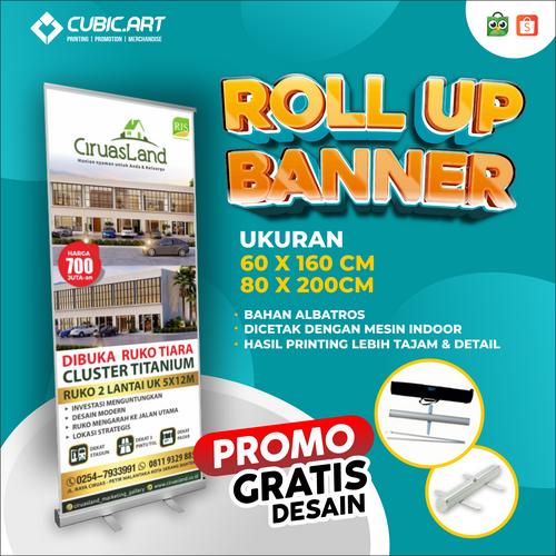 Jual Roll Up Banner + Printing - 60x160 - Kota Serang - cubic art ...