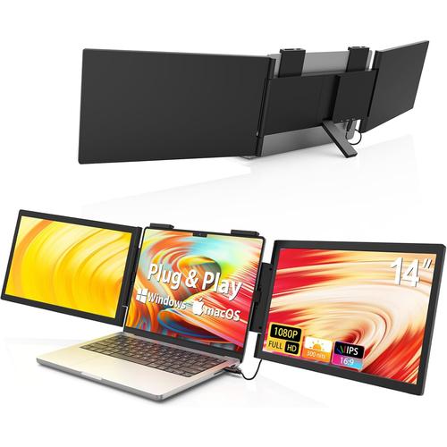 Jual Portable monitor Z140A01D 14-inch dual-screen display notebook ...