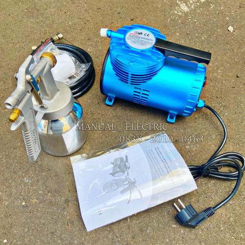 Jual Kompresor Mini Elektrik Set Spray Gun Kit Compressor Electric ...