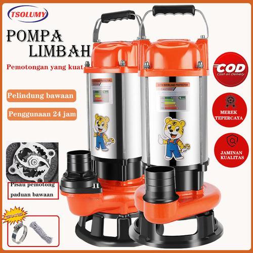 Jual Pompa Celup Limbah Air Kotor Stainless Steel 400 Watt 220V 1.5 ...