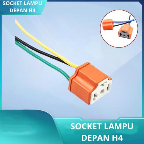 Jual SOCKET SOKET LAMPU DEPAN H4 SOKET SEALBEAM KERAMIK 1PCS - Jakarta ...