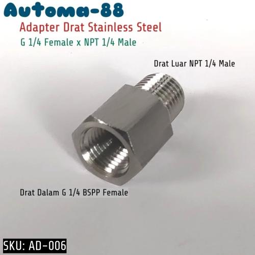 Jual AD-006 Adapter Reducer Drat Dalam G 1/4” BSPP FEMALE x Drat Luar ...