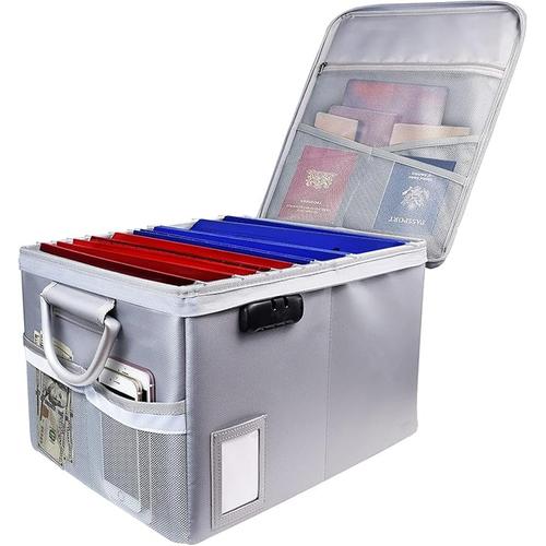 Jual Fireproof File Cabinet with Lock, Fireproof Document Organizer ...