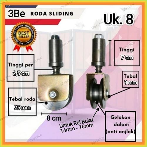 Jual Roda Pagar Sliding Besi Super 8cm Roda Pintu Pagar Sleding Besi ...
