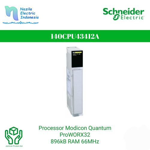 Jual Schneider 140CPU43412A Modicon Quantum Processor ProWORX32 896kB ...