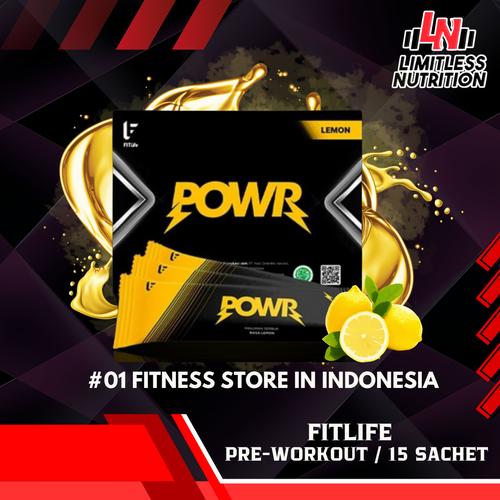 Jual Fitlife POWR Pre Workout 15 Sachet Pre Workout For Energy - Kab ...