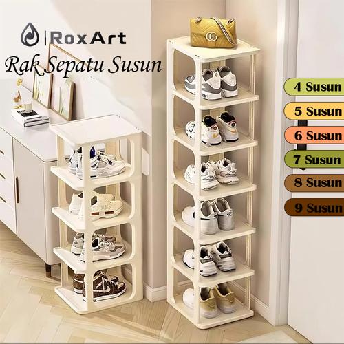 Promo RoxArt Rak Sepatu Susun Tempat Sandal Serbaguna Rak Sandal ...