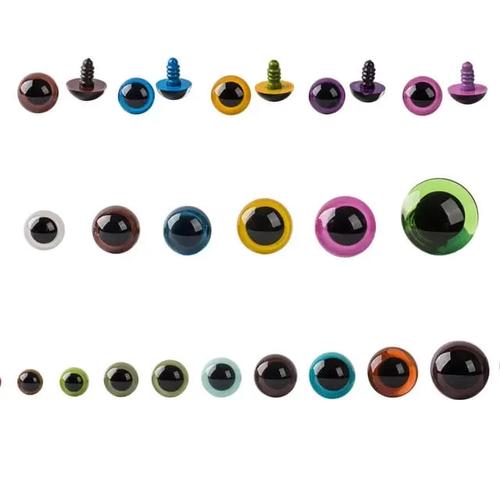 Jual Mata Boneka Bulat Warna / Mata Amigurumi Crochet Warna/ Safety ...