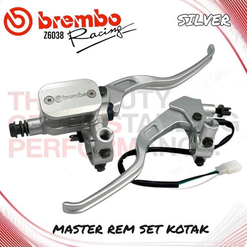 Jual NEW MASTER REM SET SILVER & BLACK EDITION OVAL & KOTAK - UNIVERSAL ...