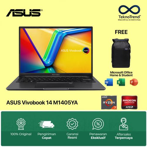 Promo ASUS VIVOBOOK 14X M1403QA RYZEN 7 5800H 16GB 512GB SSD 14 2.8K 90Hz - Blue OLED, Bundle ...